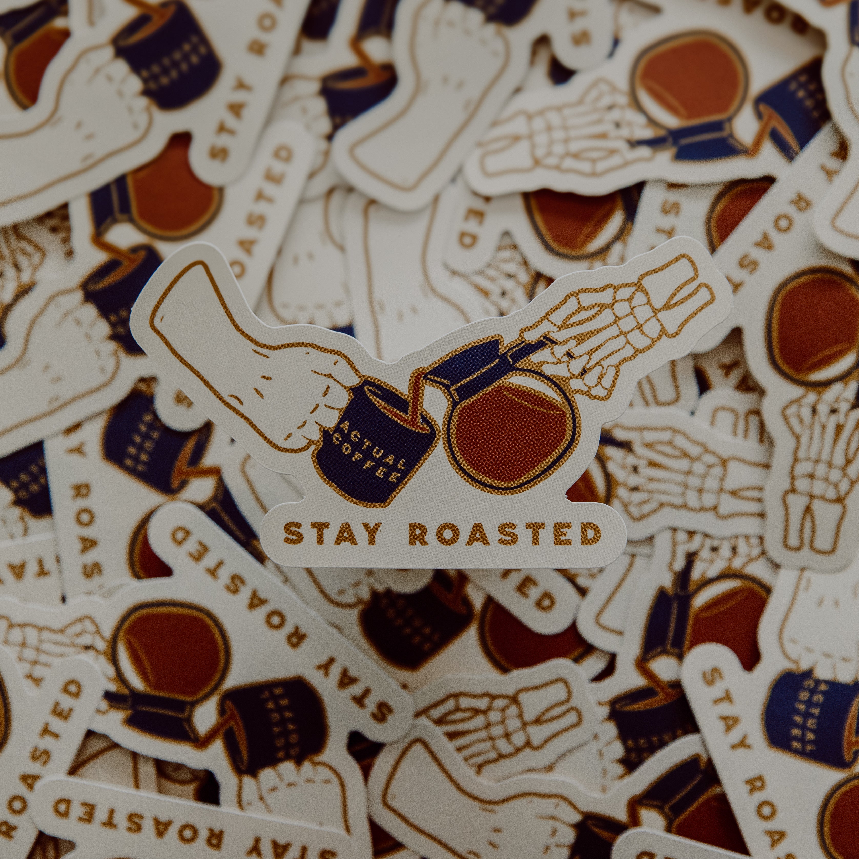 Stay Roasted Sticker – Actual Coffee